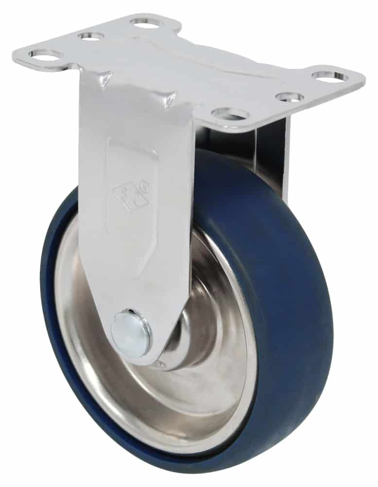 5" Stainless Welded Disc Polyurethane Wheel - Stainless Steel Plate K3 ...