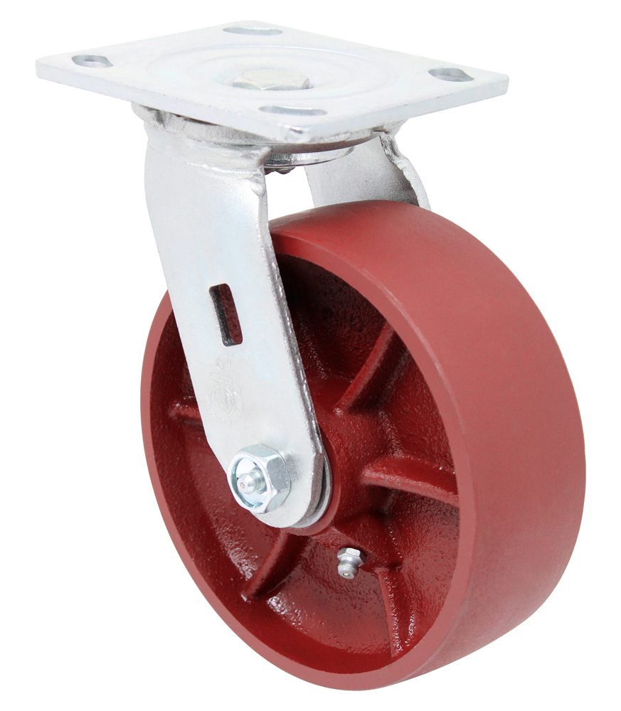 8" Crown Tread Ductile Steel Wheel - Model 9 Swivel Caster | Caster City