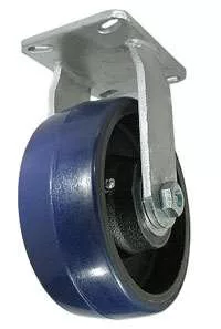 10" x 2 1/2" Polyurethane on Iron Slight Crown - Model 30 Rigid Caster ...