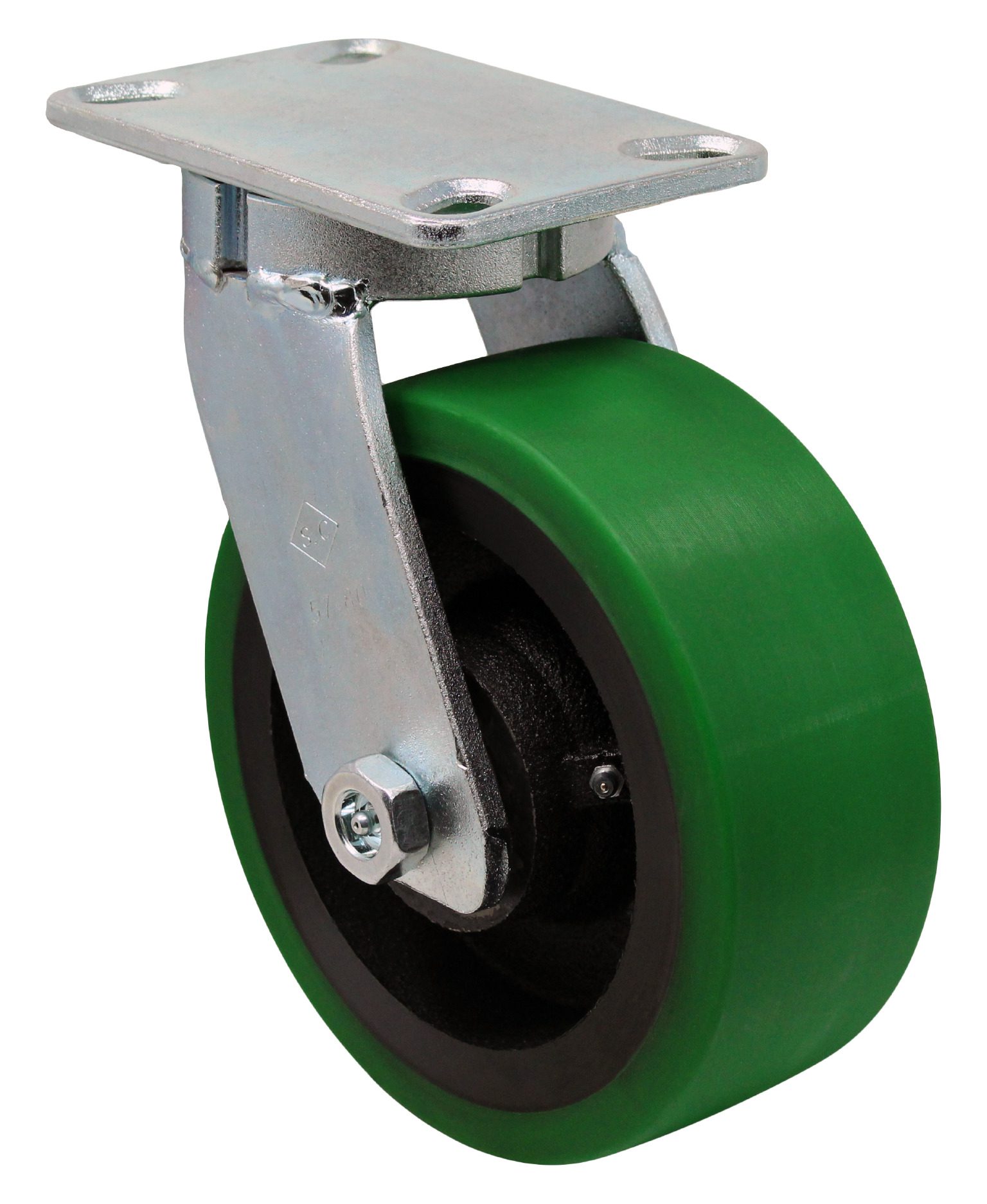 6" x 3" Polyurethane on Iron Wheel Heavy Duty - Model 30 Swivel Caster ...