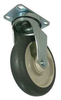 3" Crown Polyurethane on Polyolefin - Plate Swivel Caster 3 | Caster City