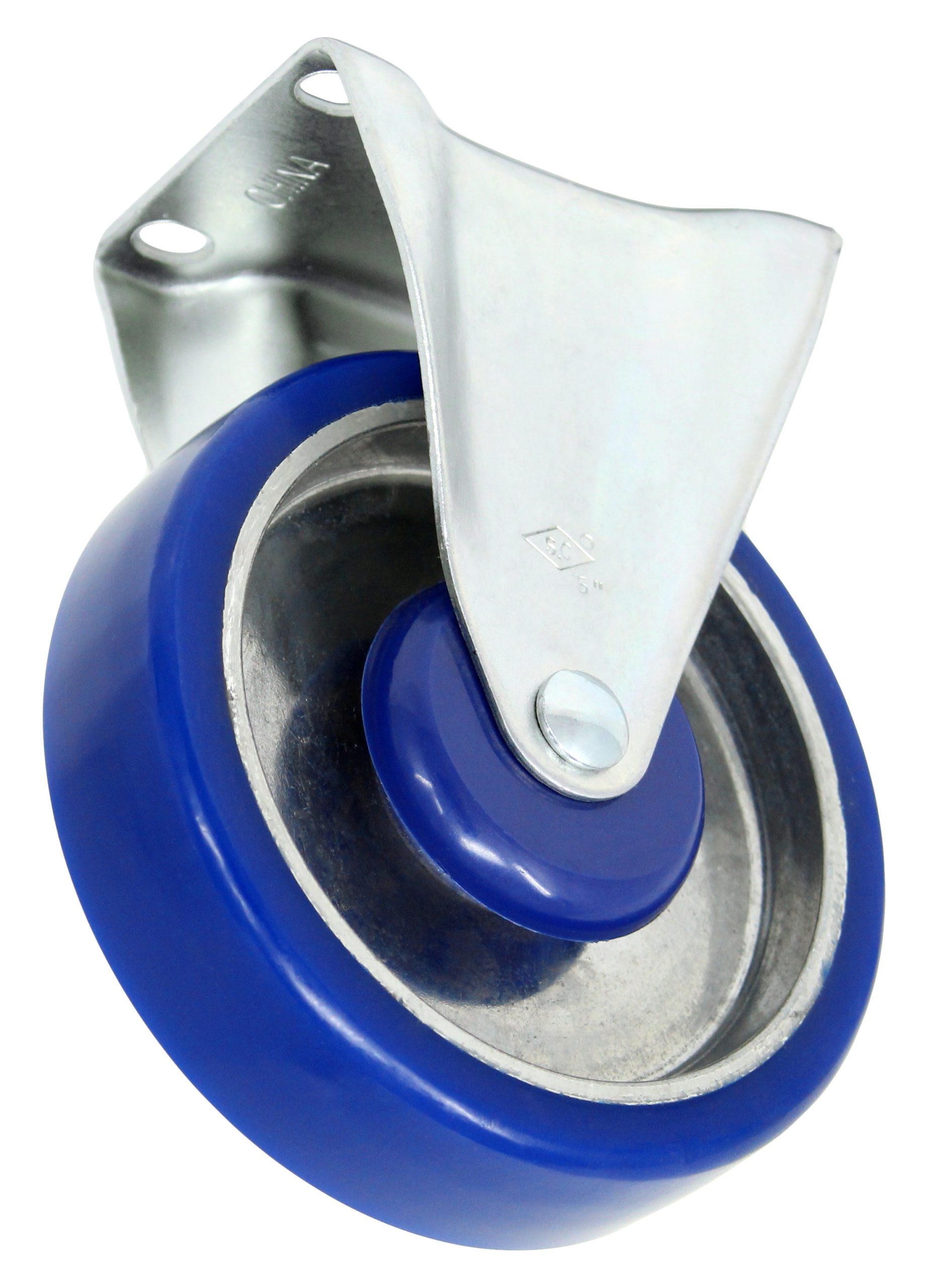 4" Polyurethane on Aluminum Wheel - Plate Rigid Caster 3 | Caster City