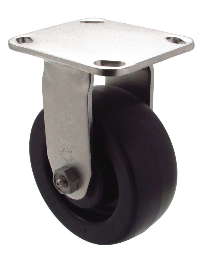 4" Black Polyolefin Wheel - Model 9 Rigid Caster | Caster City