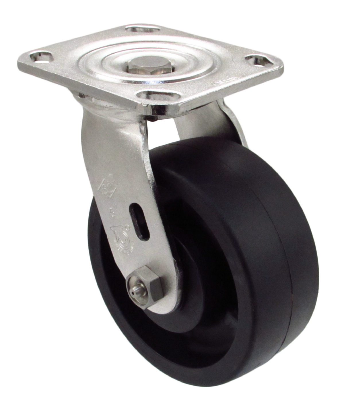 4" High Capacity Black Polyolefin Wheel - Model 9 Swivel Caster ...