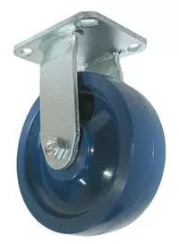 6" All Blue Polyurethane Wheel - Model G15 Rigid Caster | Caster City