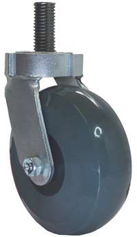 5" Gray All Polyurethane Wheel - Stem Caster G15 | Caster City