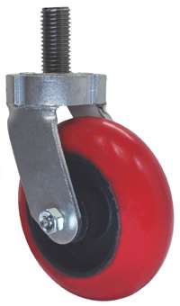 4" Crown Polyurethane on Iron - Stem Caster G15 | Caster City