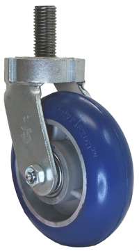 6" Blue Crown Tread Polyurethane on Aluminum - Stem Caster G15 | Caster ...