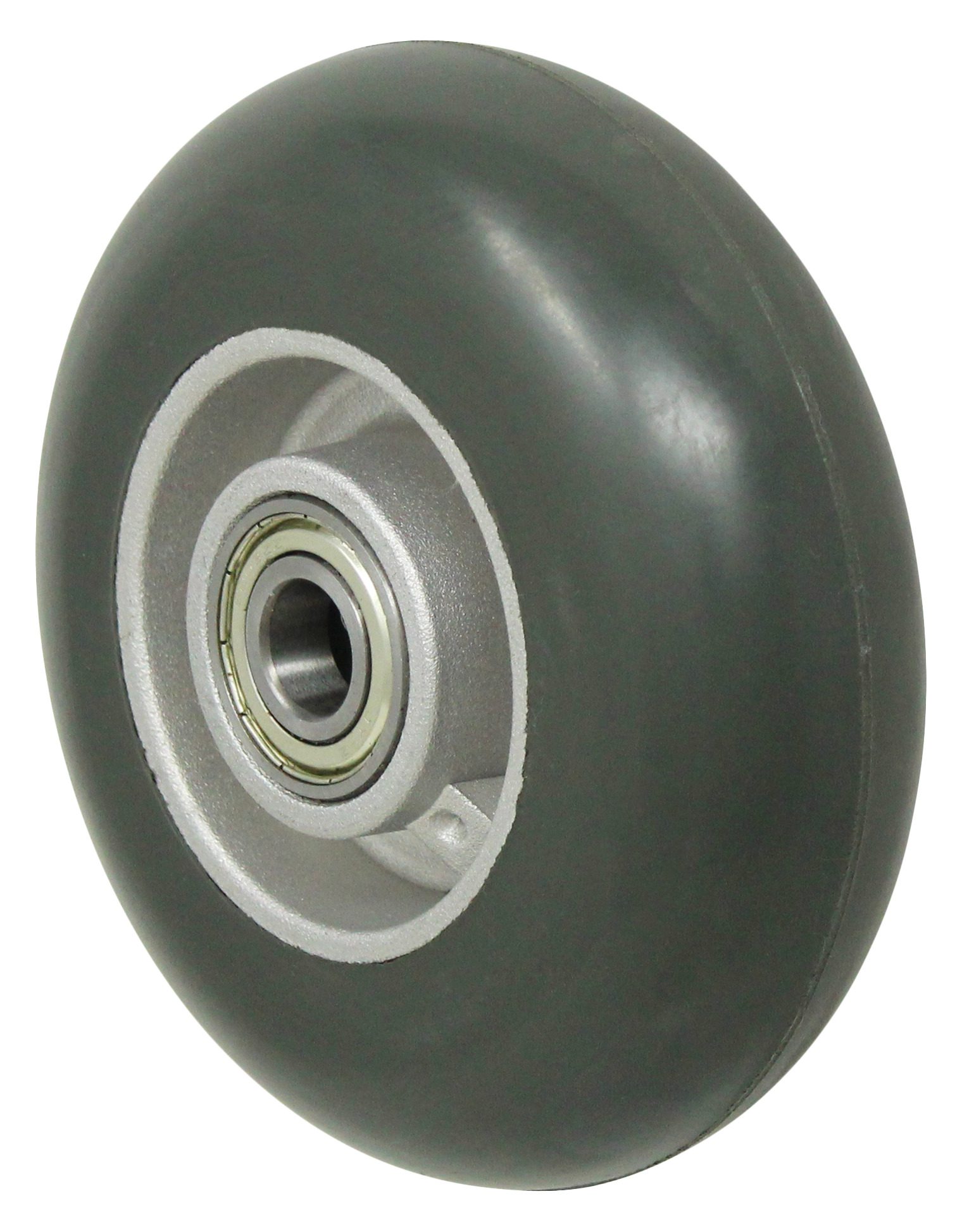 6" Super Cushion Gray Rubber Swivel Wheel - Model 9 Swivel Caster ...