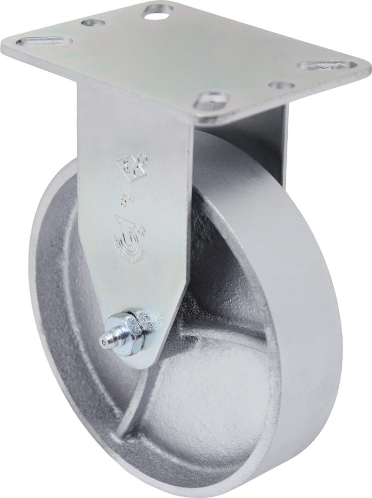 4" Gray Iron Wheel - Plate Rigid Caster K3 | Caster City