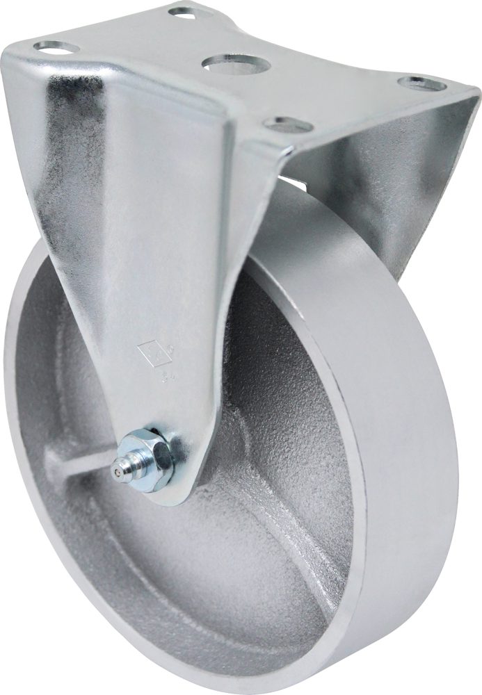 5" Gray Iron Wheel - Plate Rigid Caster 3 | Caster City