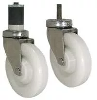 3" White Polyolefin Wheel - Stainless Steel Stem 3 | Caster City