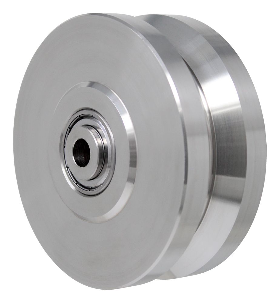 5" Stainless Steel V Groove Wheel | Caster City