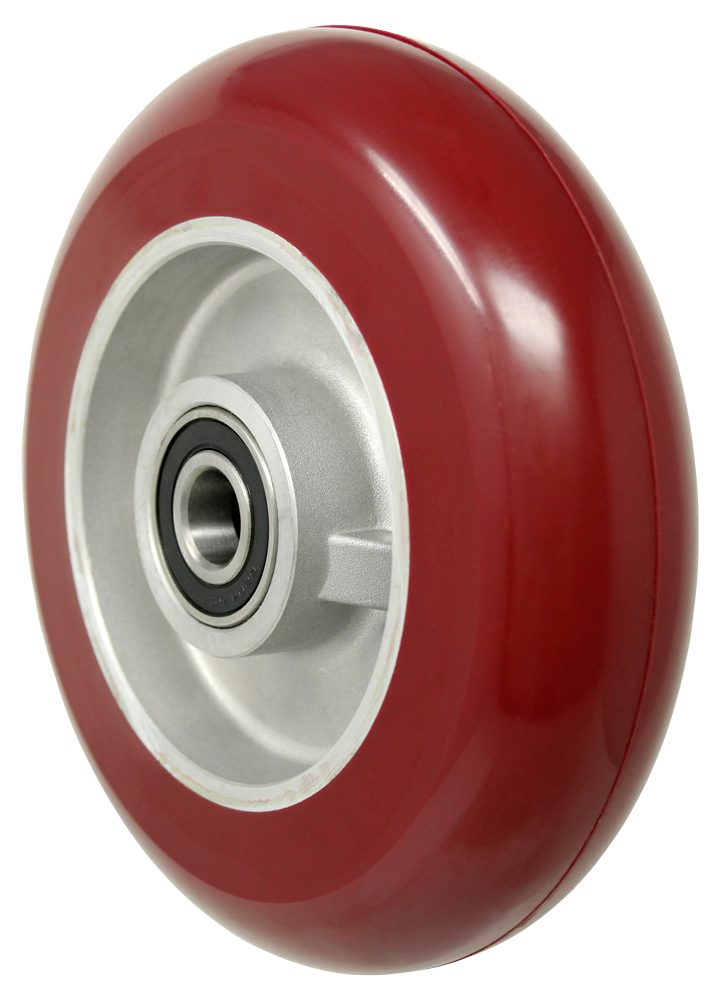 5" Crown Tread Orange Polyurethane on Aluminum - Model 9 Swivel Caster ...