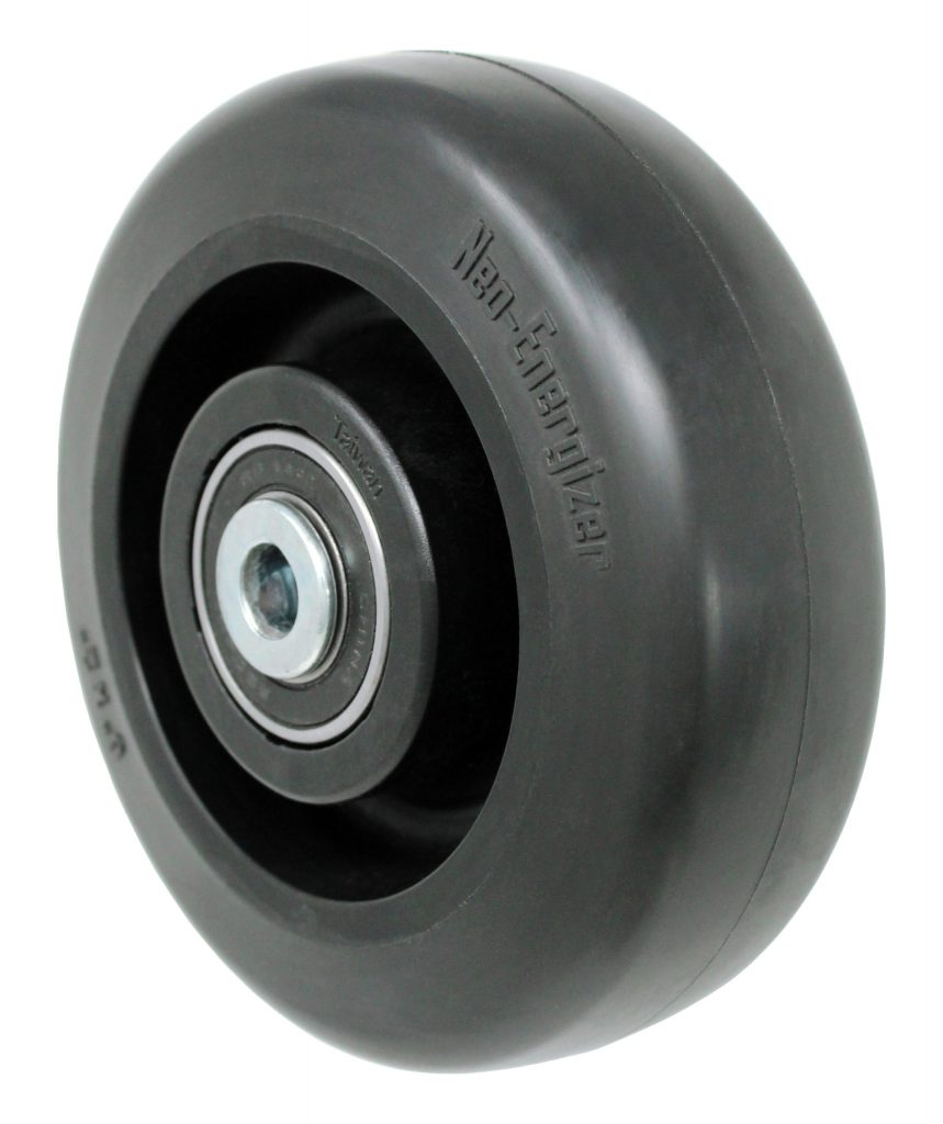 4" Neoprene Rubber Wheel - Precision Ball Bearings | Caster City