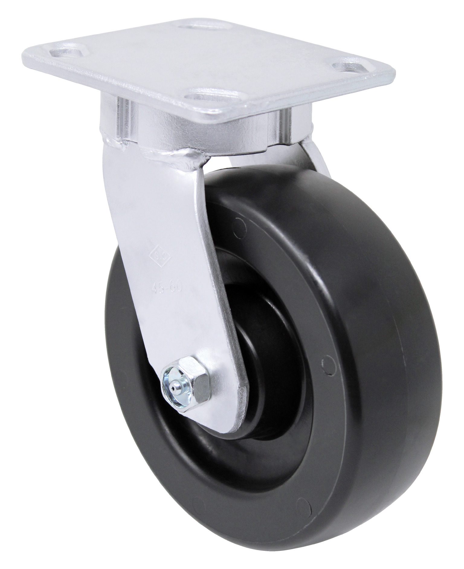 5" Black Polyolefin Swivel Wheel - Kingless Swivel G15 Caster | Caster City