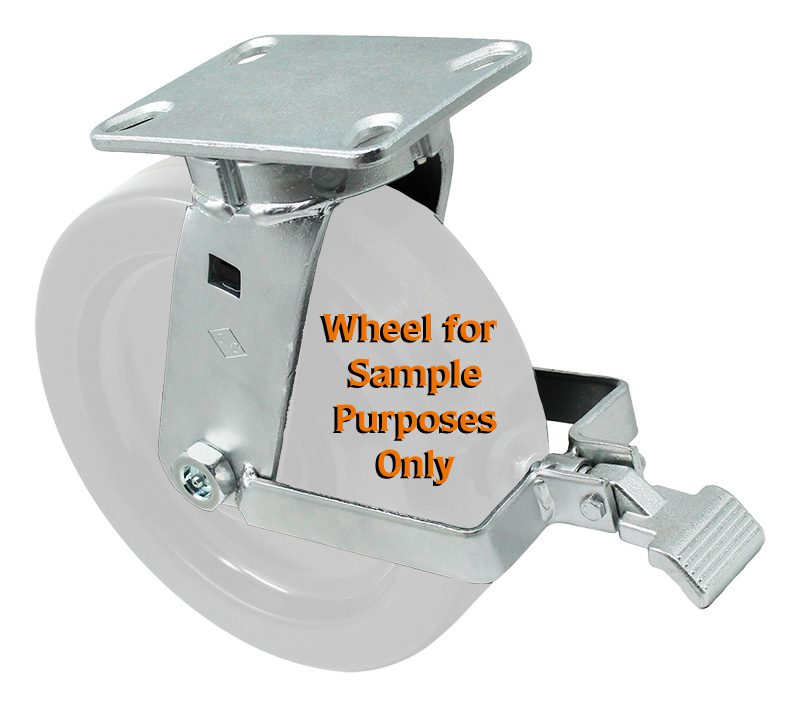 10" Conventional Moldon Rubber - Model 30 Swivel Caster | Caster City