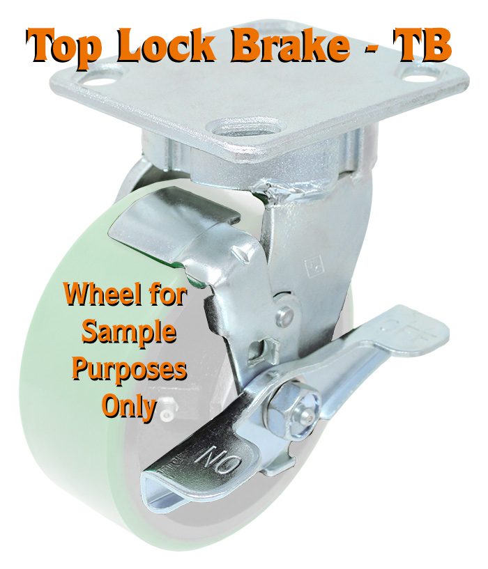 4" Ductile Steel Crown Swivel Wheel – Kingless Swivel G15 Caster ...