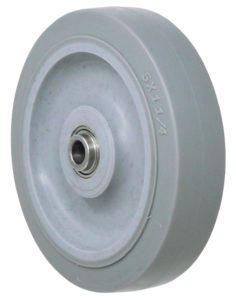 Gray Rubber Caster Wheels | Caster City