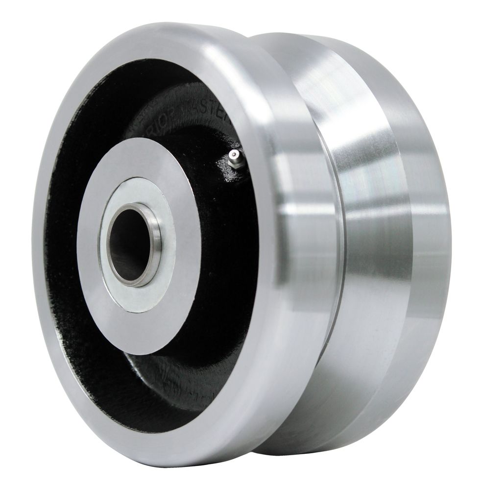6" x 3" - V Groove Forged Steel Wheel - 1" Tapered Roller Bearing ...