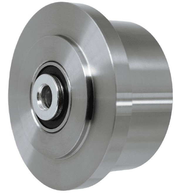 3.5" Single Flanged Track Wheel - Forged Steel | Caster City